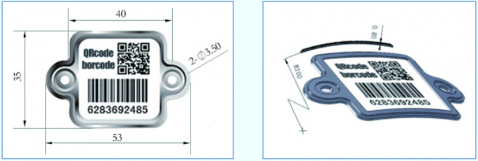 LPG Cylinder Traking Qr Code Barcode Anti UV Oil Resistance