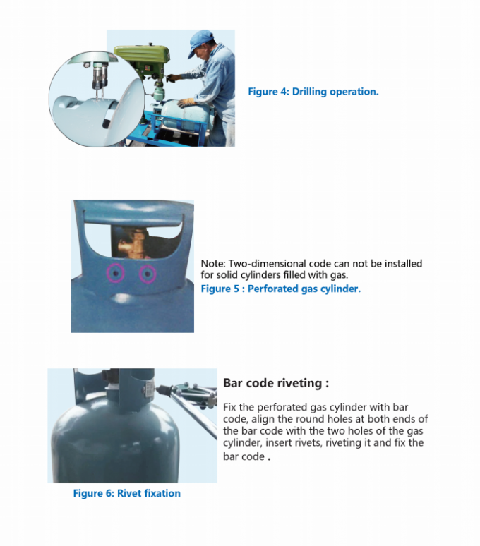 Permanent Chemical Resistance LPG Gas Cylinder Barcode