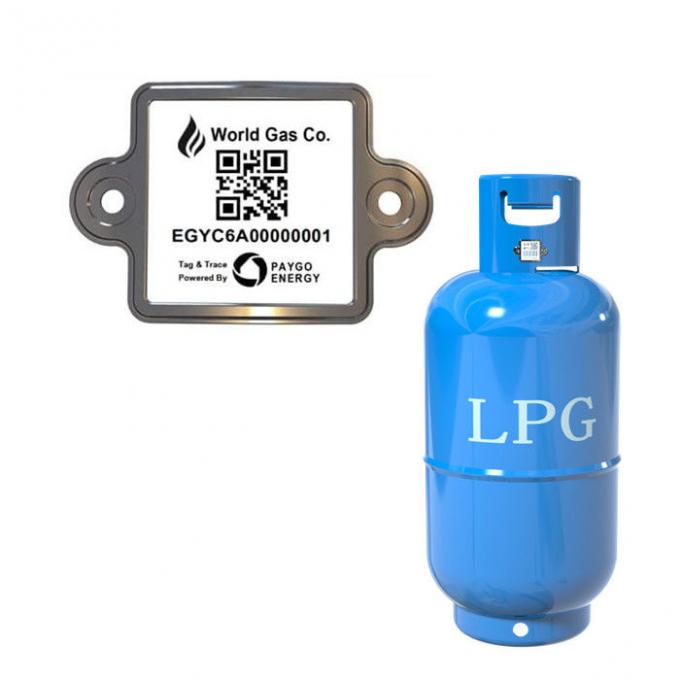 UV Proof Wireless Scan QR Code LPG Gas Tank Barcode Tag Asset Tracking