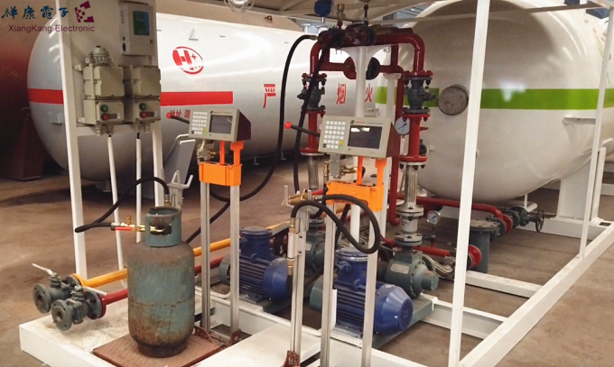 220V Explosion Proof LPG Propane Gas Refill Machine 120Kg Weighing