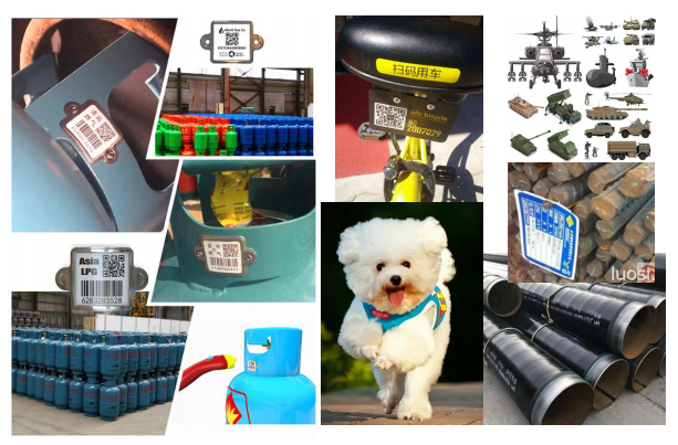 Permanent QR Code Tag Tracking LPG Gas Cylinder Valve 10 X 10mm