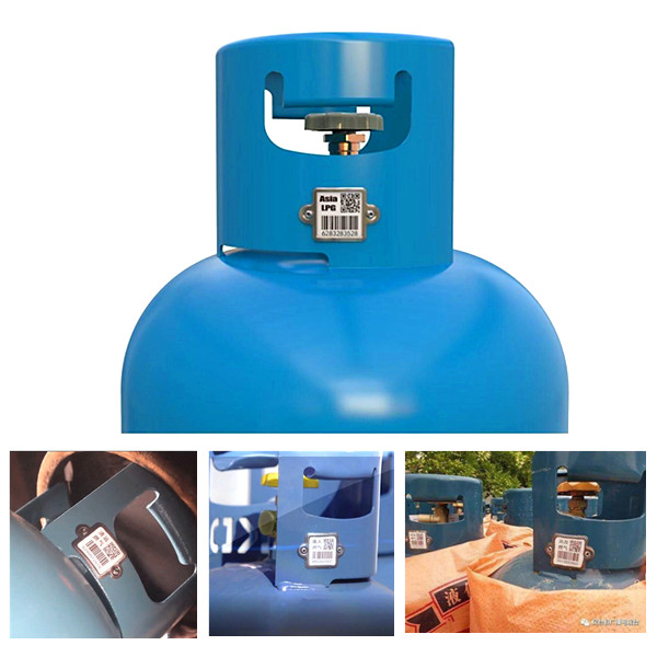 UV Proof Wireless Scan QR Code LPG Gas Tank Barcode Tag Asset Tracking