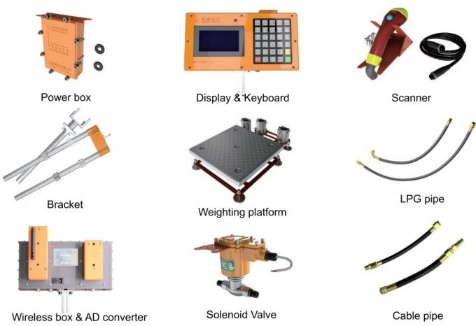 180Kg Weighing Propane Cylinder LPG Filling Scale For Gas Station
