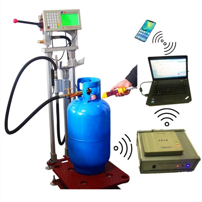 Rechargeable LPG Gas Filling Machine Wireless Data Transfer Butane Refill