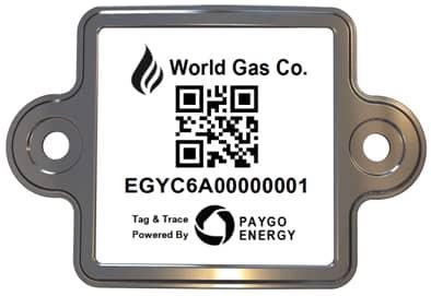 Permanent Gas Cylinder Tracking System Anti Burning Gas Cylinder Tags