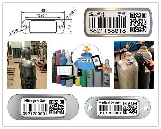 Liquid Gas Cylinder Tracking Qr Code Barcode Oil Proof