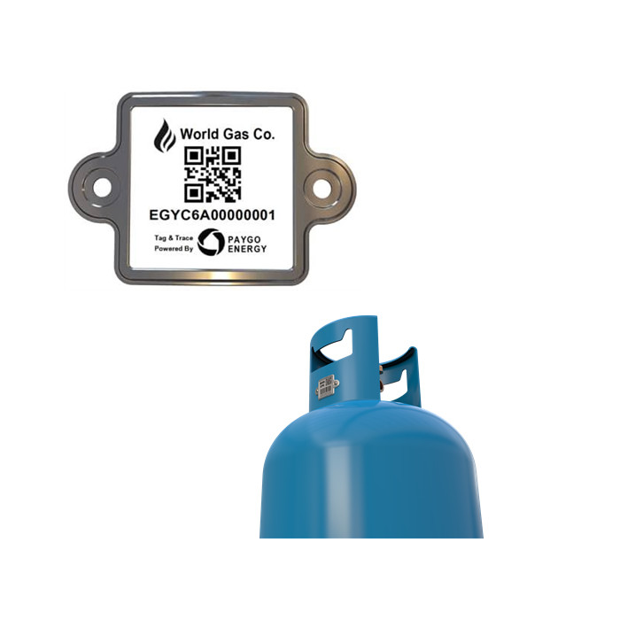 Permanent LPG Cylinder Barcode Label For Managing Gas Clinder Chemical ...