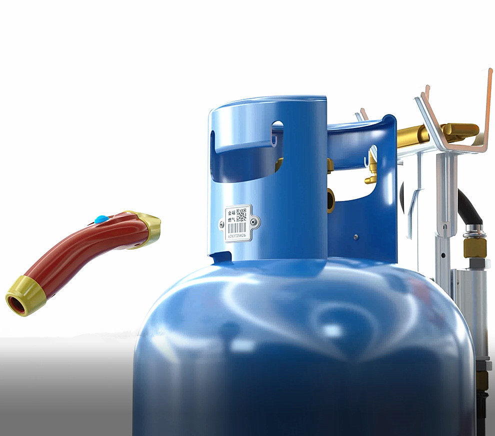 LPG Permanent Cylinder Bar Codes Label Digital Indentity Scan Bendable ...