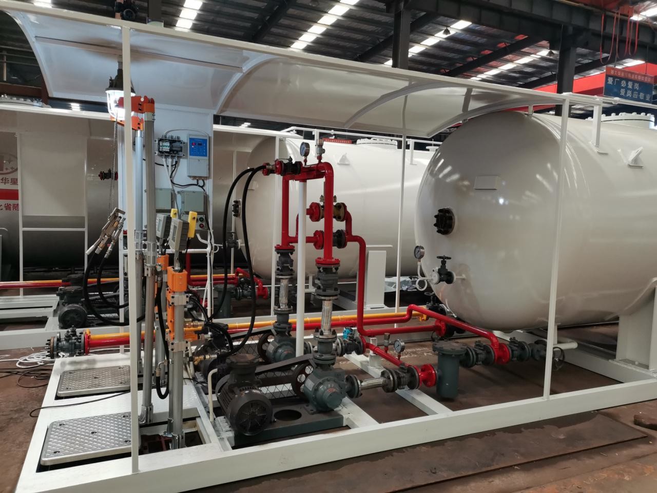 10 Tons 20m3 20000 Liters LPG Skid Plant With ATEX