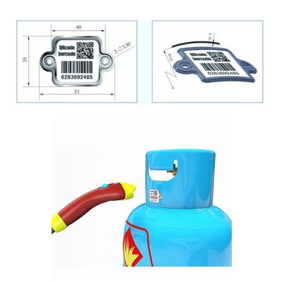Permanent Gas Cylinder Tracking System Anti Burning Gas Cylinder Tags